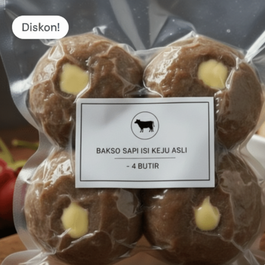 Bakso Frozen Isi 25 Pcs | Bakso Daging Sapi Asli - Bakso Frozen Mas ...